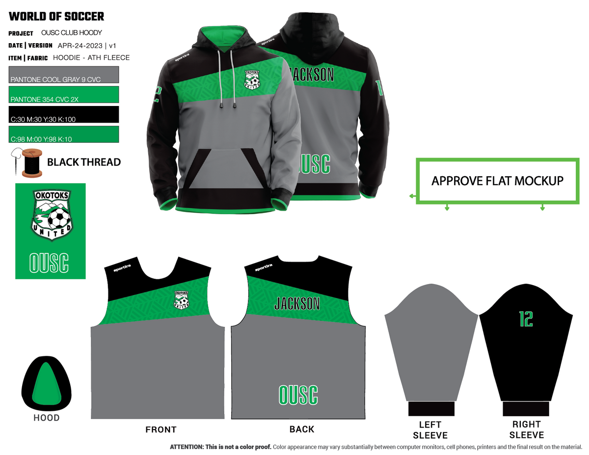 Sportira OUSC Sublimated Hoody – World Of Soccer Canada